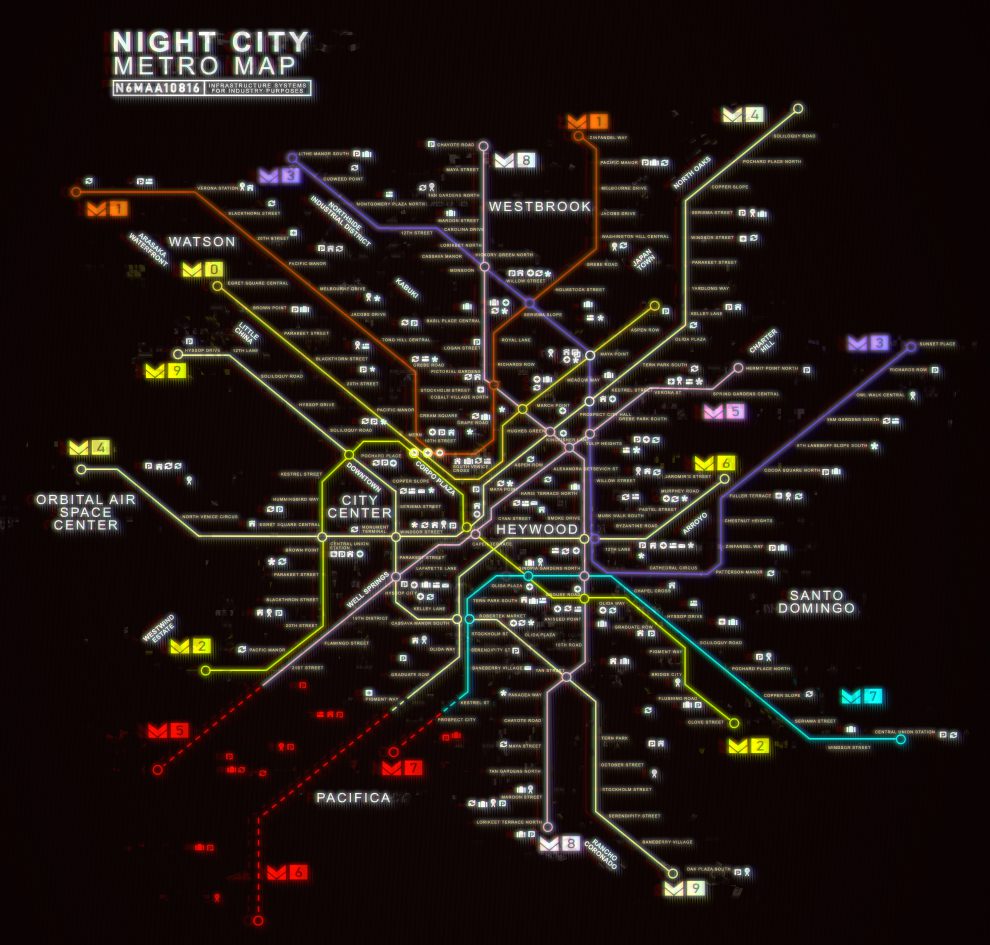 Cyberpunk 2077 Night City Locations and History - Pure Cyberpunk
